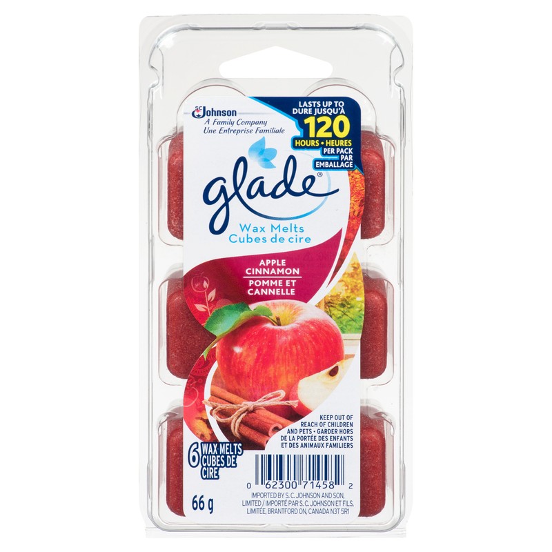 Glade Wax Melt Refills Air Freshener Apple Cinnamon 6 Melts 66 g ...