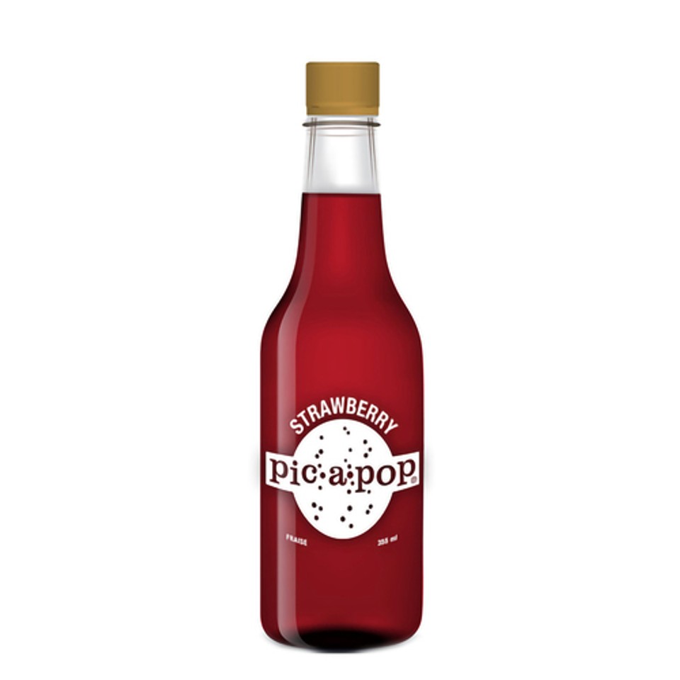 Pic A Pop Soft Drink Strawberry 355 ml (bottle) - Voilà Online ...