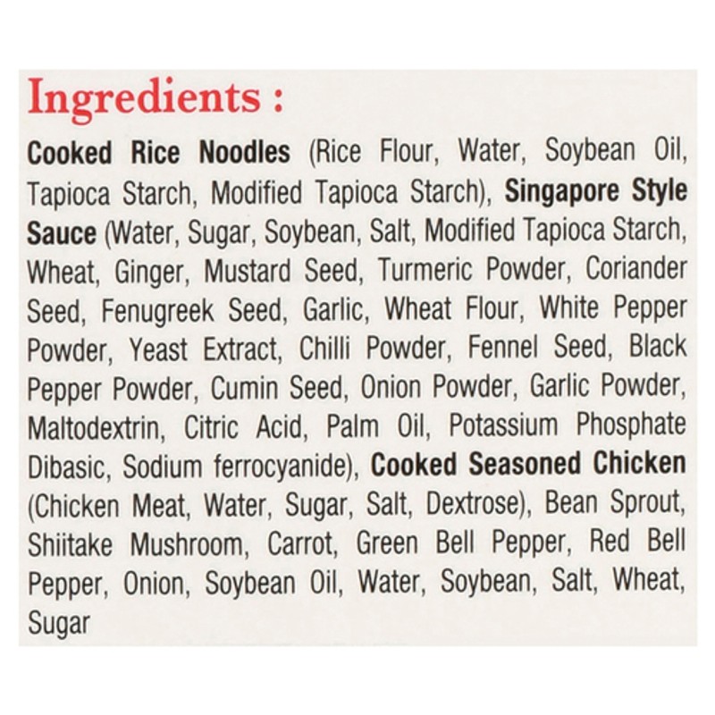 Authentic Asia Frozen Singapore Noodles With Chicken 300 g - Voilà ...