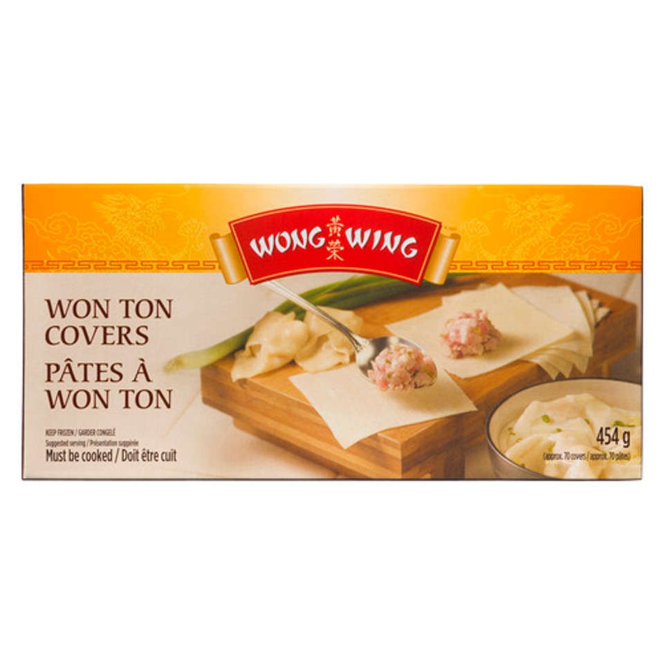 Wong Wing Frozen Wonton Covers 454 g - Voilà Online Groceries & Offers