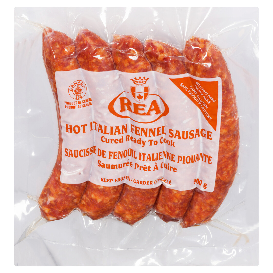Rea Hot Italian Fennel Sausages Frozen 900 g - Voilà Online Groceries ...