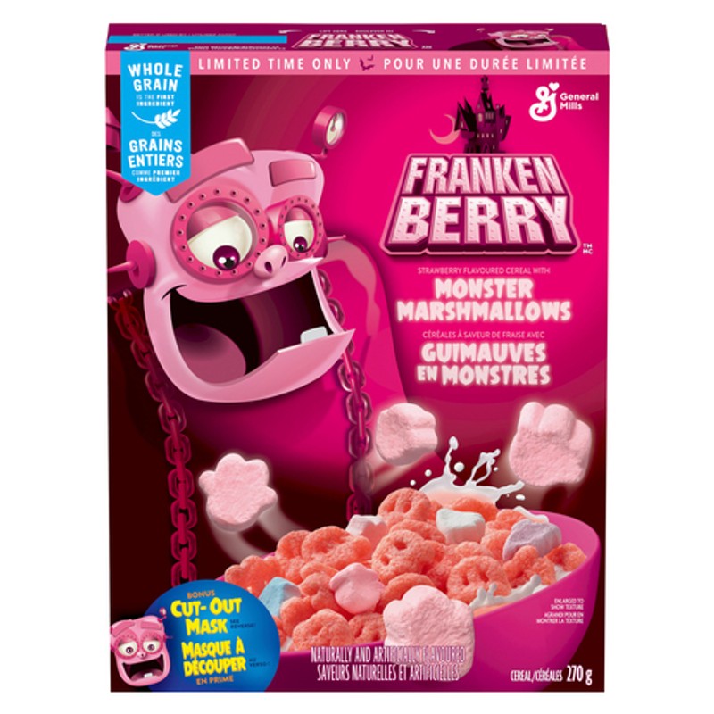 Franken Berry Cereal with Monster Marshmallows 270 g - Voilà Online ...