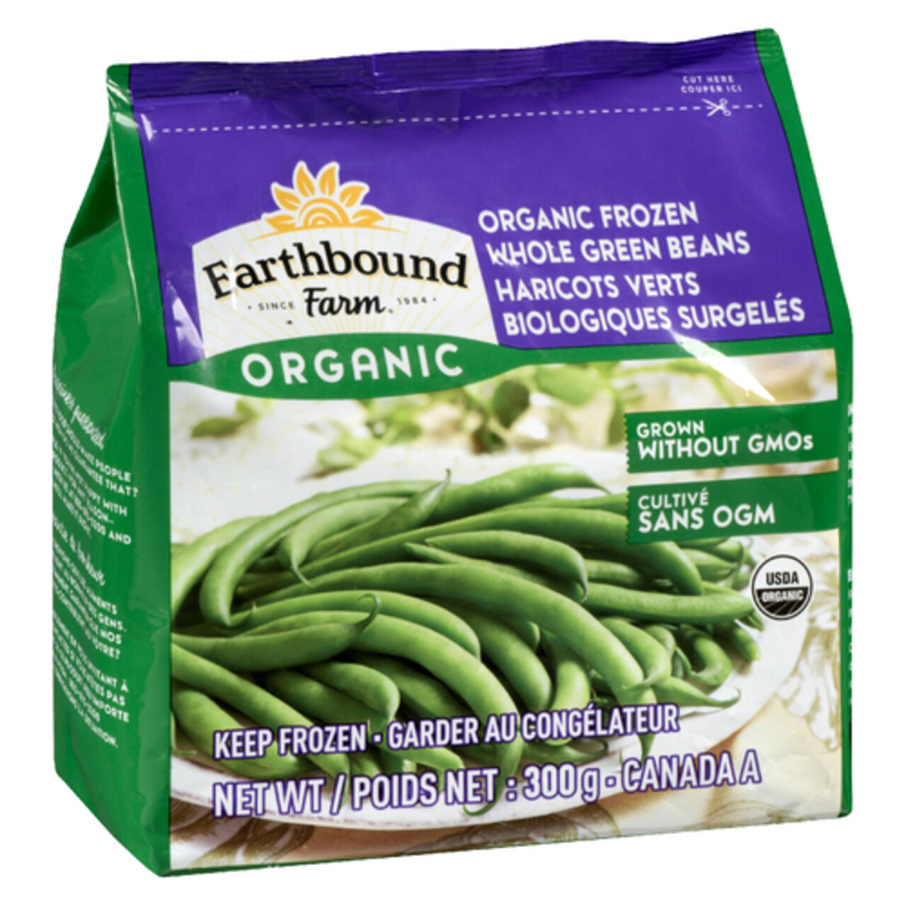 Earthbound Farm Organic Frozen Whole Green Beans 300 g - Voilà Online ...