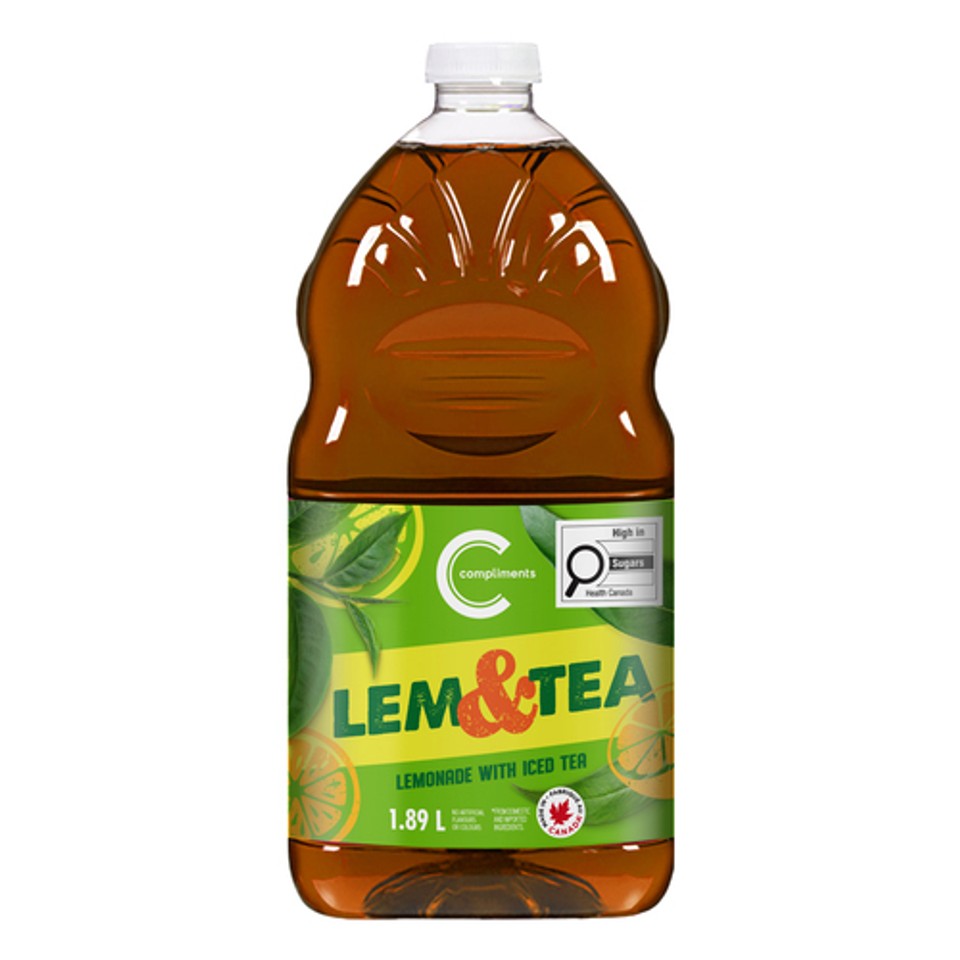 Compliments Lemonade With Iced Tea 1.89 L - Voilà Online Groceries & Offers