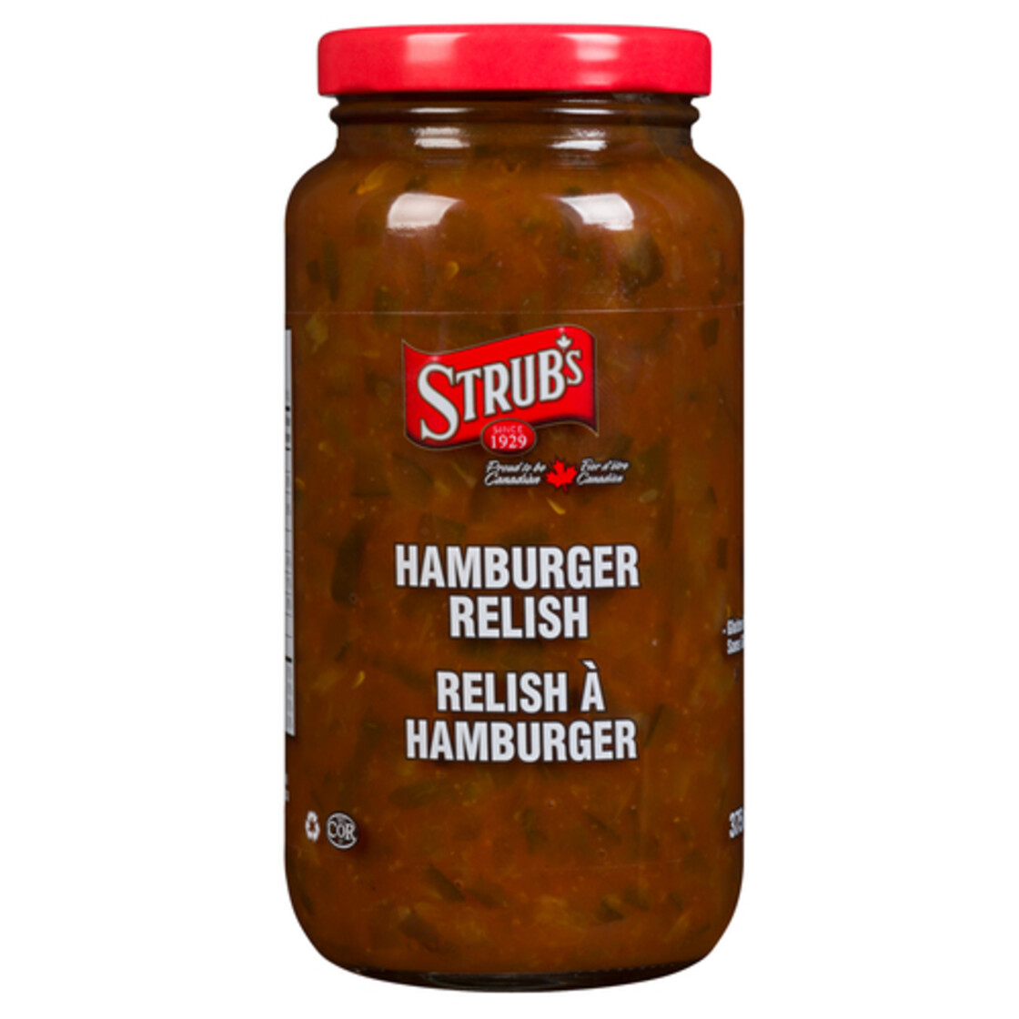Strub's Hamburger Relish Red 375 ml - Voilà Online Groceries & Offers