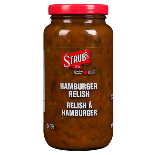 Strub's Hamburger Relish Red 375 ml - Voilà Online Groceries & Offers