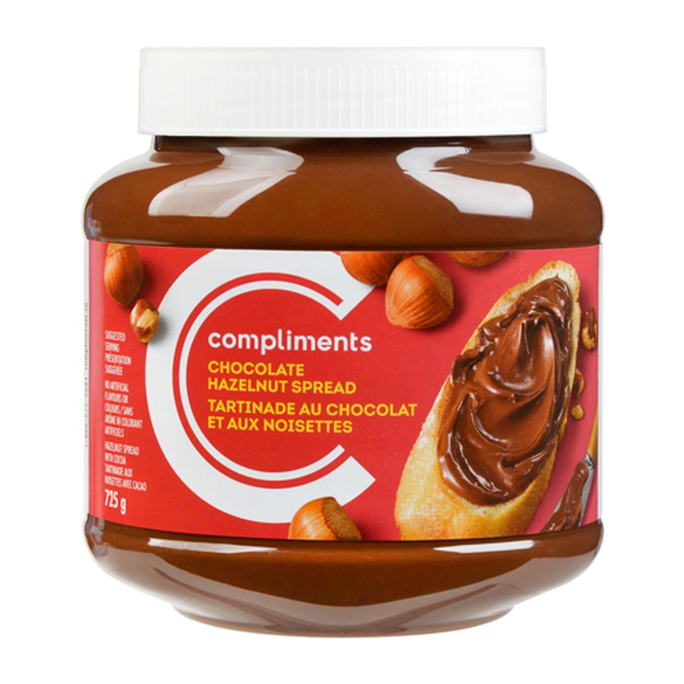Compliments Spread Chocolate Hazelnut 725 g - Voilà Online Groceries ...