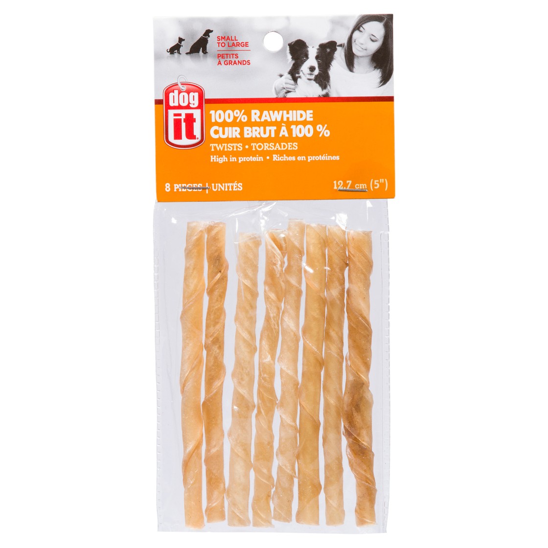 Dogit Dog Treats High In Protein Rawhide Twists 8 Pieces - Voilà Online ...