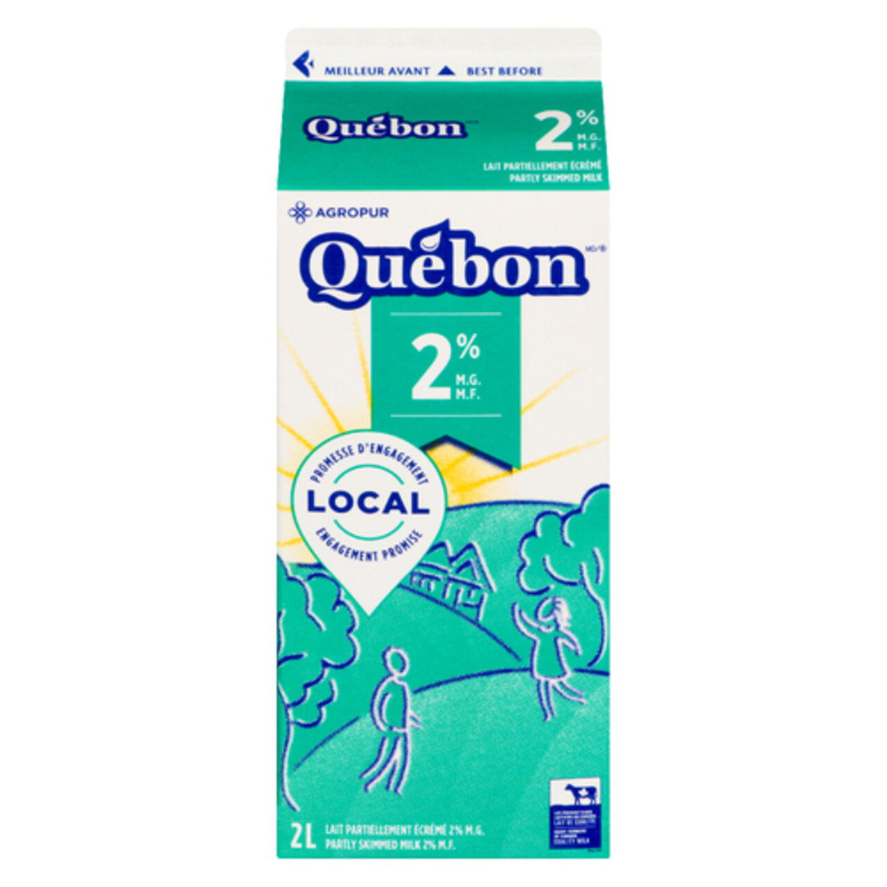 Québon 2% Milk 2 L - Voilà Online Groceries & Offers