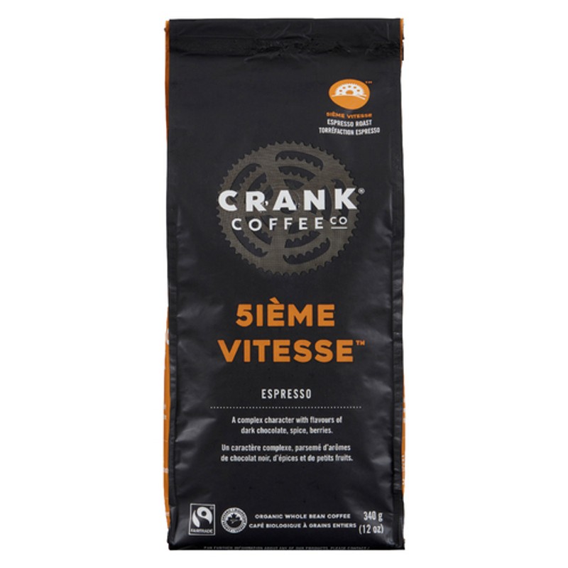 Crank Coffee Whole Bean Coffee Fifth Gear Espresso Roast 340 g - Voilà ...