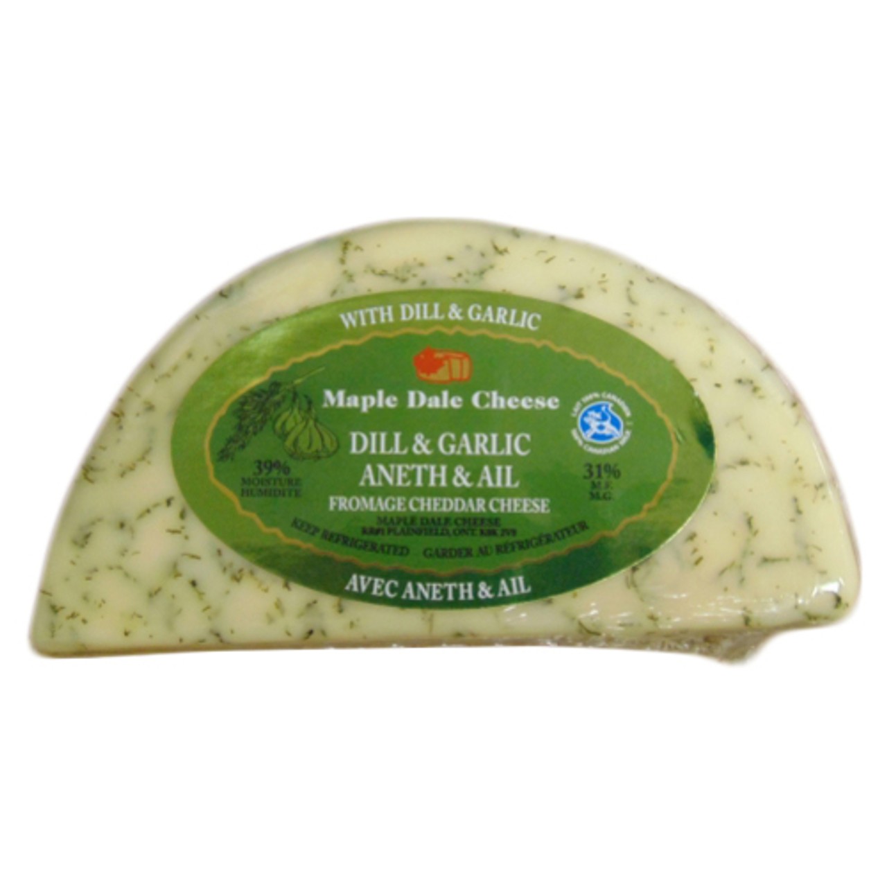 Maple Dale Dill & Garlic Cheddar Cheese 250 g - Voilà Online Groceries ...