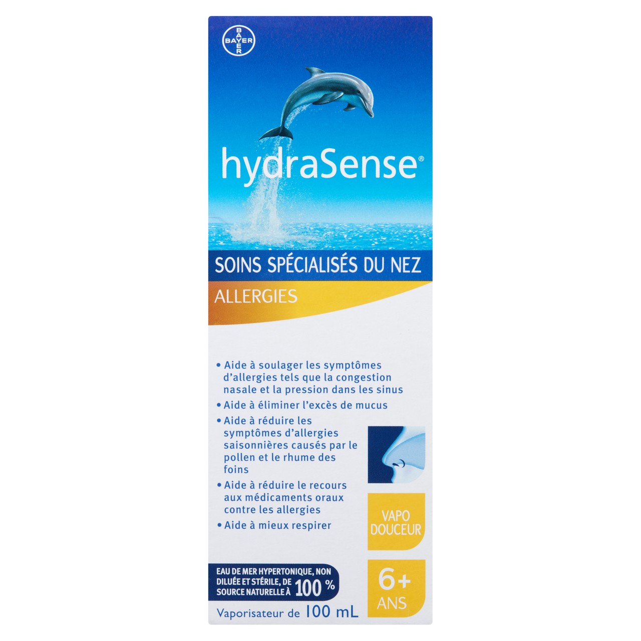HydraSense Nasal Mist Allergy 100 ml - Voilà Online Groceries & Offers