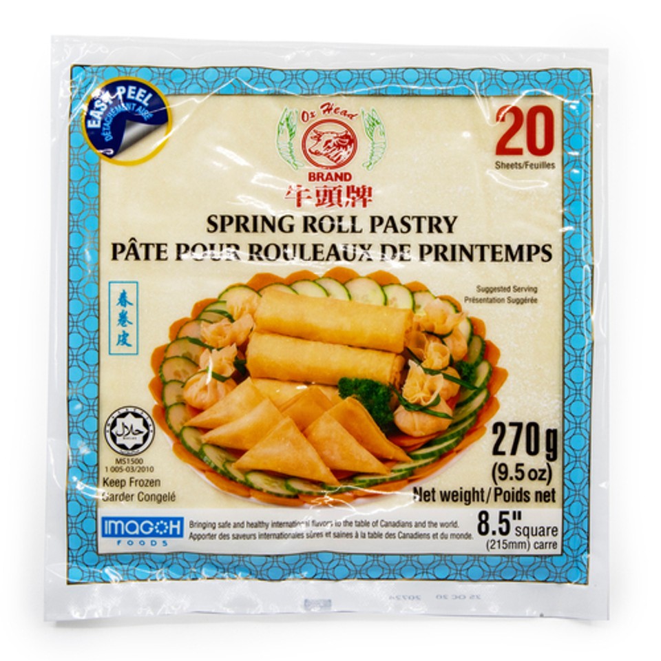 Oxhead Spring Roll Pastry 8.5-Inch 20 Sheets 270 g - Voilà Online ...