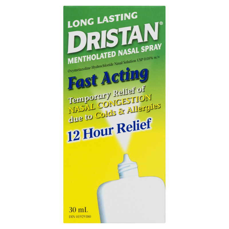 Dristan Long Lasting Mentholated Nasal Spray 30 mL - Voilà Online ...