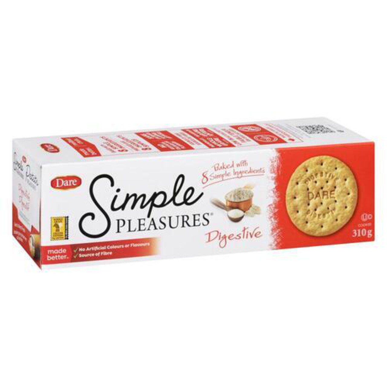 Dare Simple Pleasures Cookies Digestive 310 g - Voilà Online Groceries ...