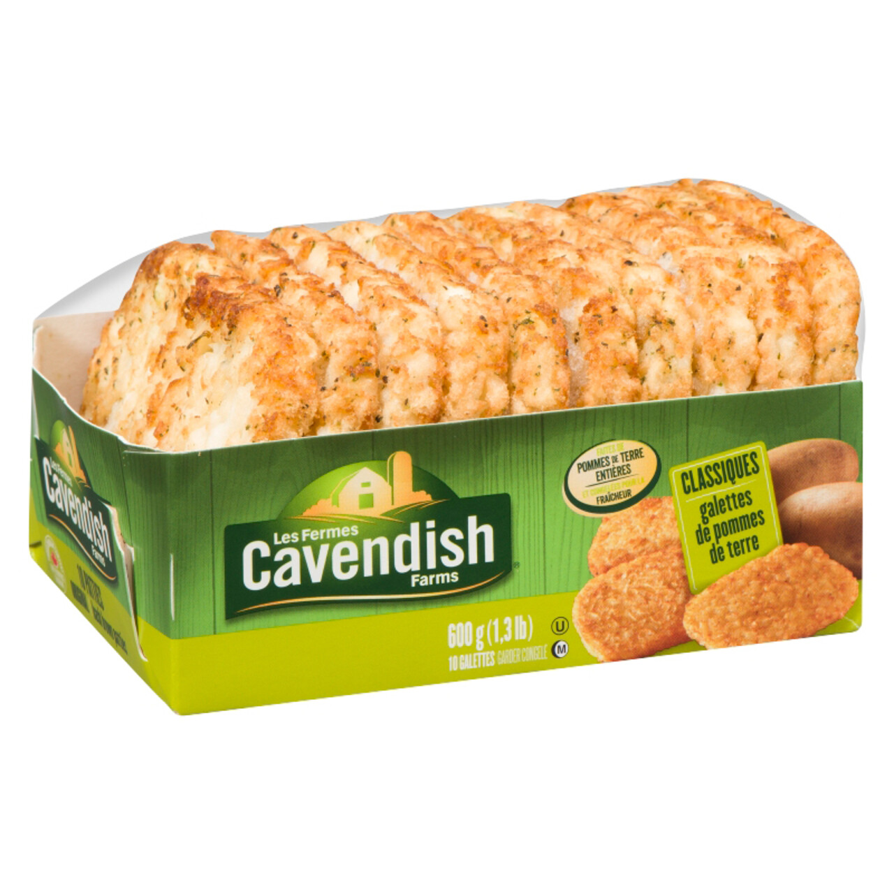 Cavendish Farms Hash Brown Patties Original 10 Pack 600 g (frozen ...