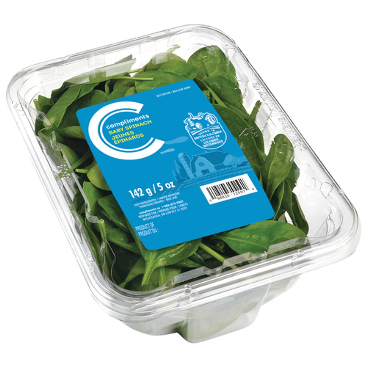 Compliments Baby Spinach 142 g - Voilà Online Groceries & Offers