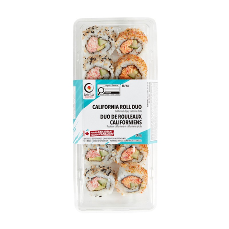 Bento Box Sushi California Roll Duo 240 g - Voilà Online Groceries & Offers