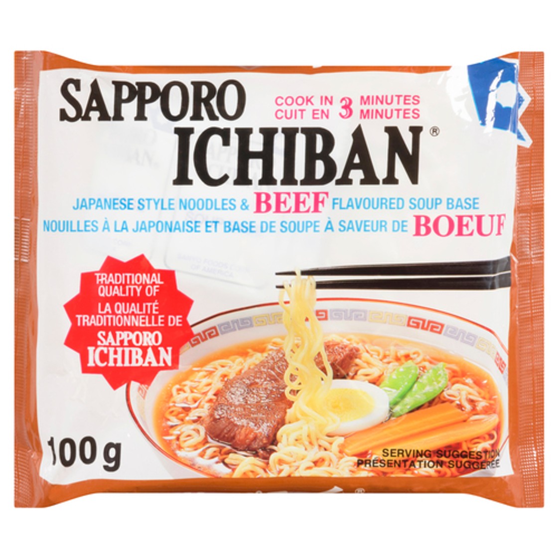 Sapporo Ichiban Instant Noodles Beef 100 g - Voilà Online Groceries ...