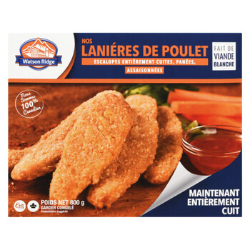 Watson Ridge Frozen Chicken Strips Breaded Fully Cooked 800 g - Voilà ...