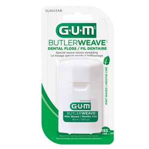 GUM ButlerWeave Mint Waxed Floss 183 m - Voilà Online Groceries & Offers