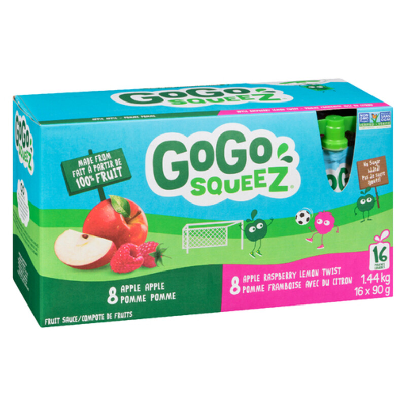 Gogo Squeez Snacks Apple Raspberry Lemon 16 x 90 g - Voilà Online ...