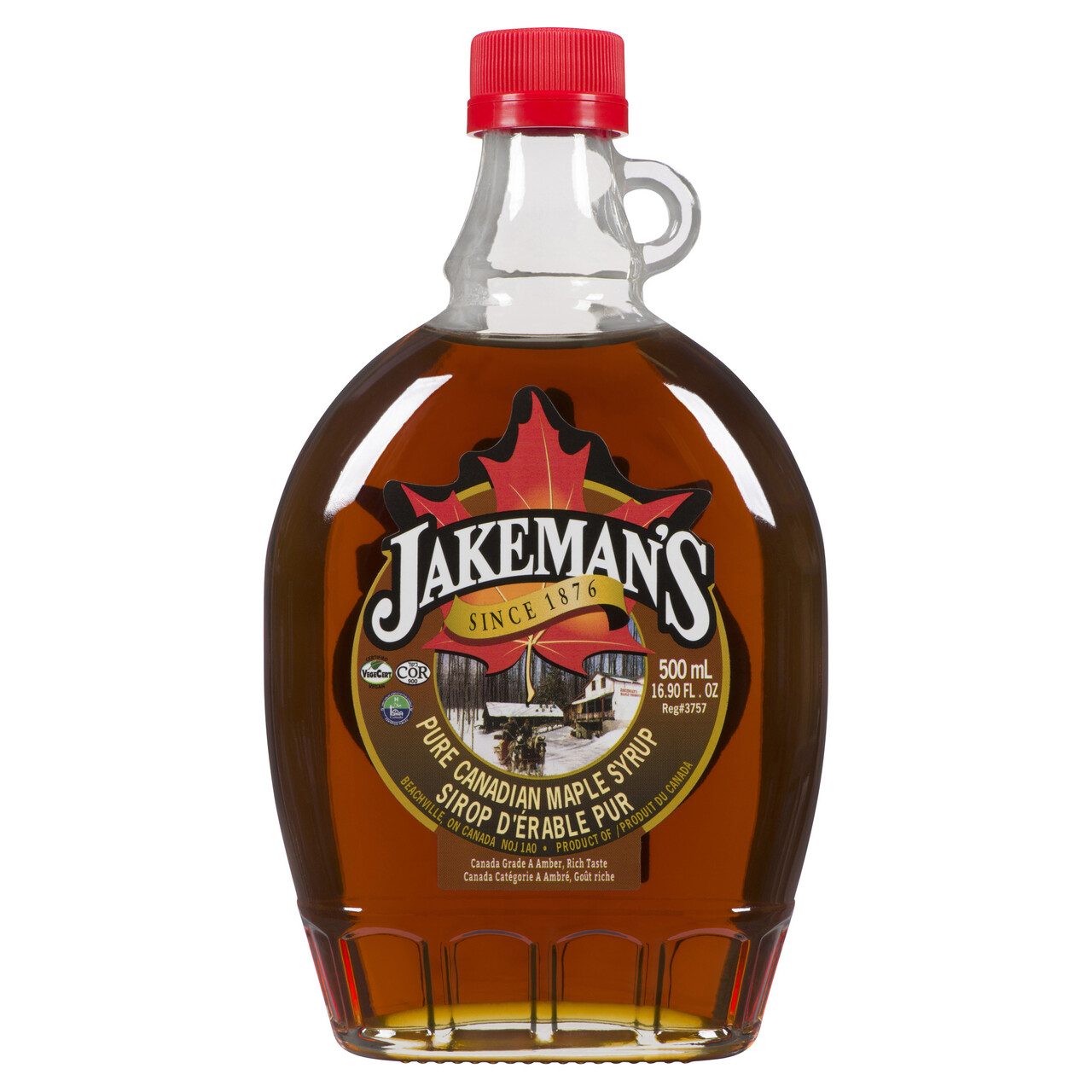 Jakeman's Maple Syrup Kent Glass Bottle 500 ml - Voilà Online Groceries ...
