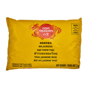 Eight Treasures Rice Thai Jasmine 2 kg - Voilà Online Groceries & Offers