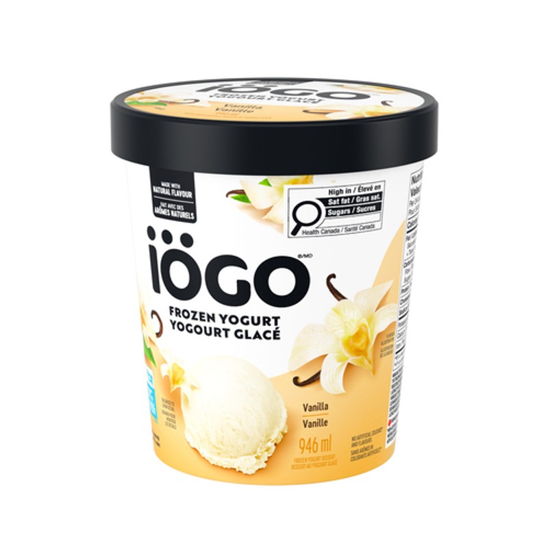 IOGO Frozen Yogurt Tub Vanilla 946 ml - Voilà Online Groceries & Offers