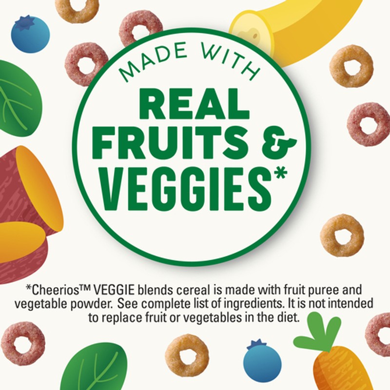Cheerios Veggie Blends Cereal Blueberry Banana 300 g - Voilà Online ...