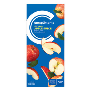 Compliments Pure Juice Apple 1 L - Voilà Online Groceries & Offers