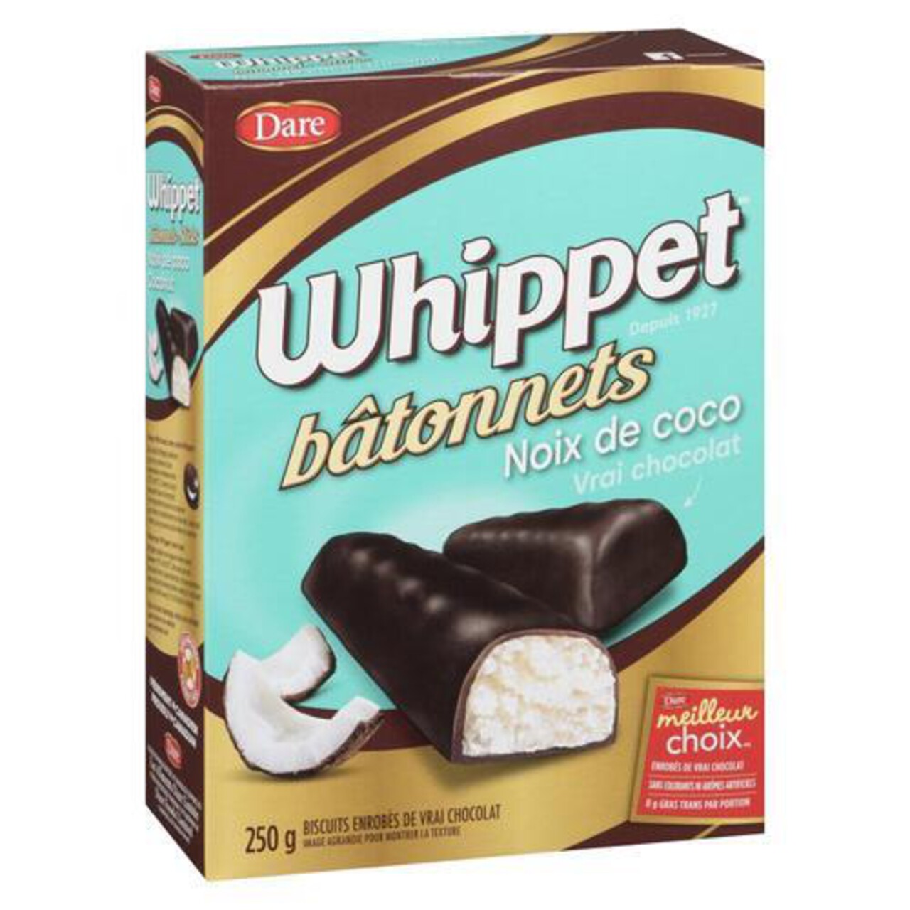 Dare Whippet Peanut-Free Cookies Sticks Coconut 250 g - Voilà Online ...