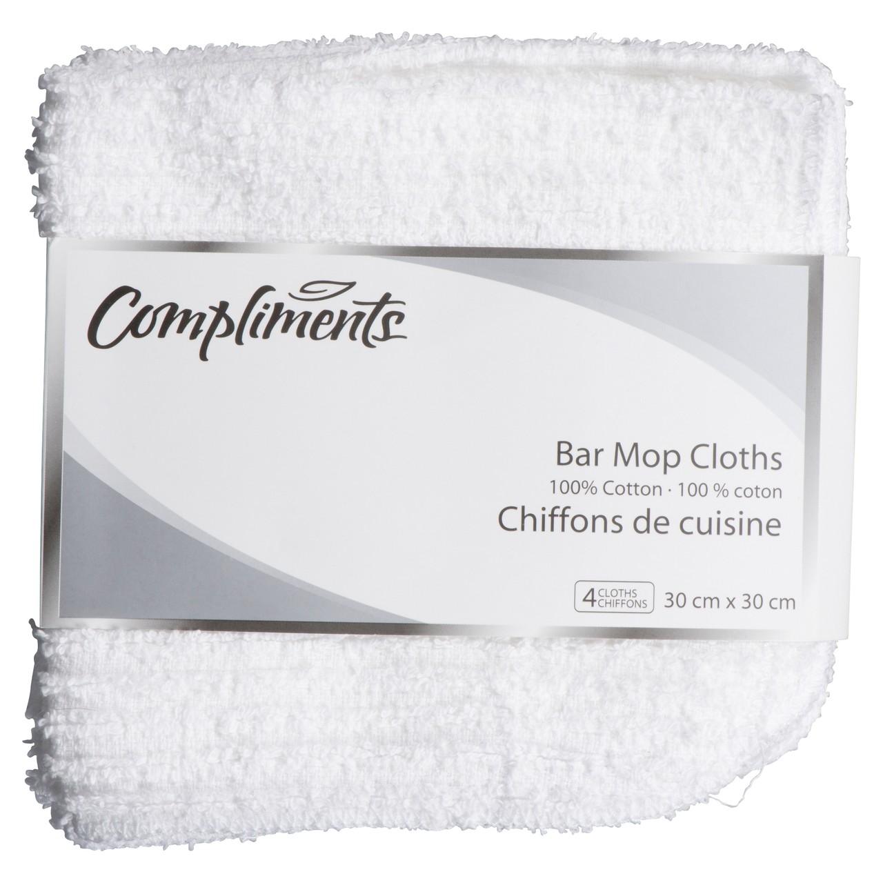 Compliments Bar Mop Cloths 4 EA - Voilà Online Groceries & Offers