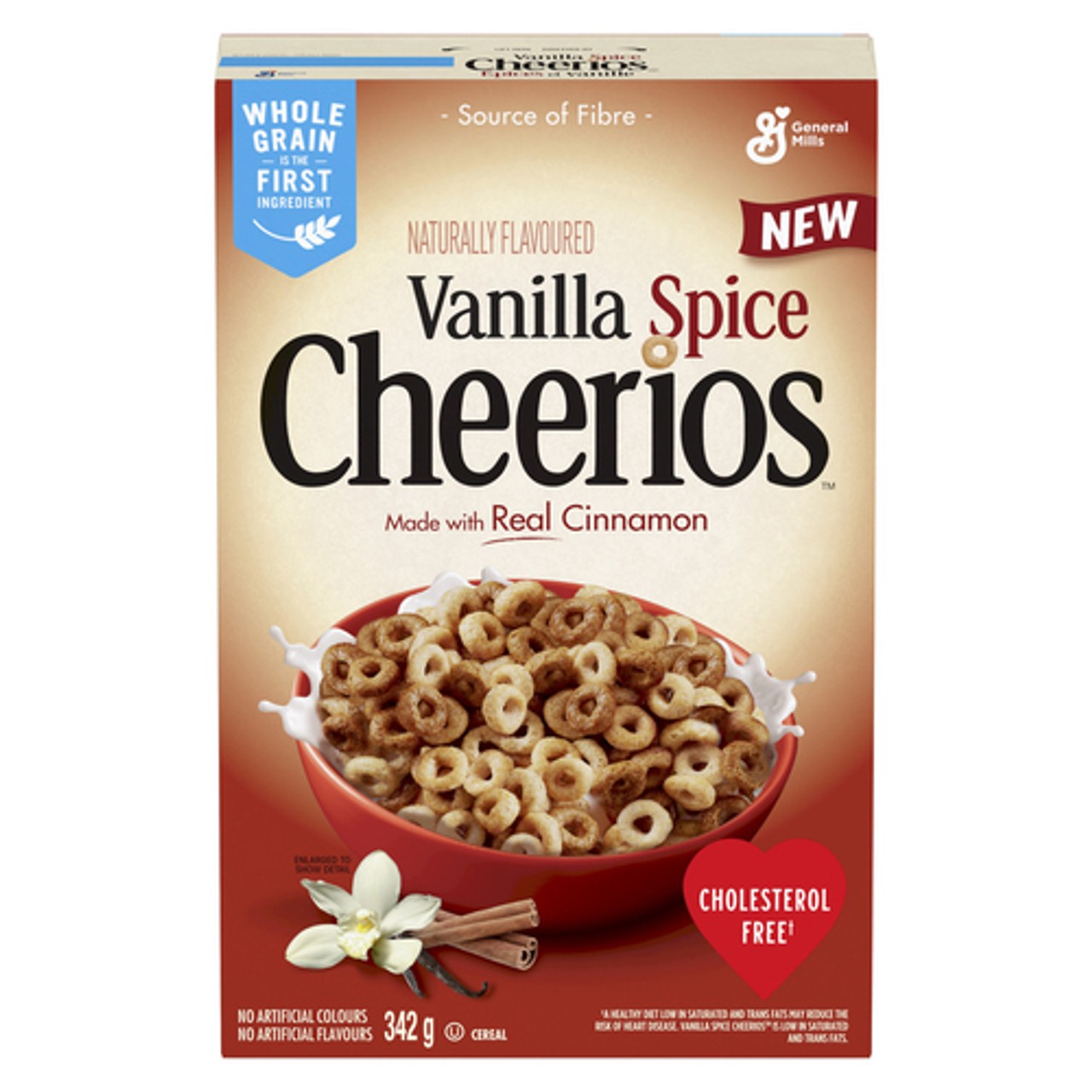 Cheerios Vanilla Spice Breakfast Cereal Whole Grains 342 g - Voilà ...