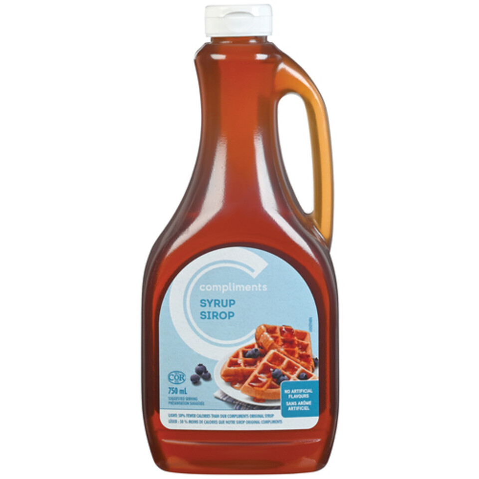 Compliments Light Syrup 750 ml - Voilà Online Groceries & Offers