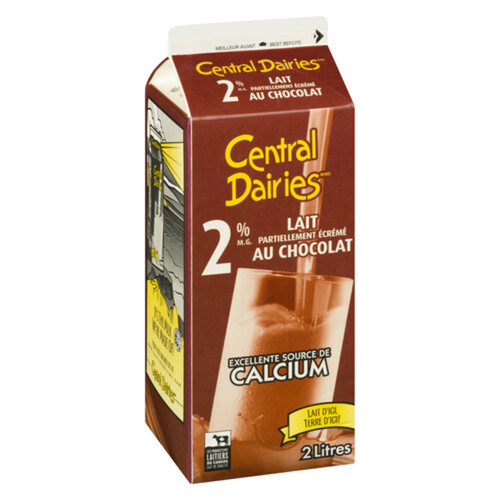 Central Dairies 2% Chocolate Milk 2 L - Voilà Online Groceries & Offers