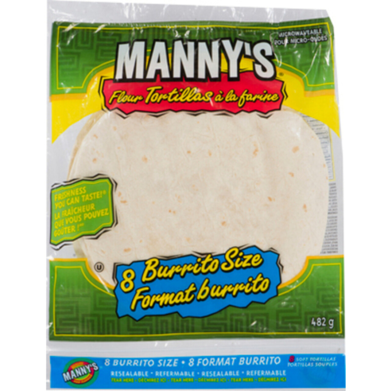 Manny's Burrito 8-Inch 482 g - Voilà Online Groceries & Offers