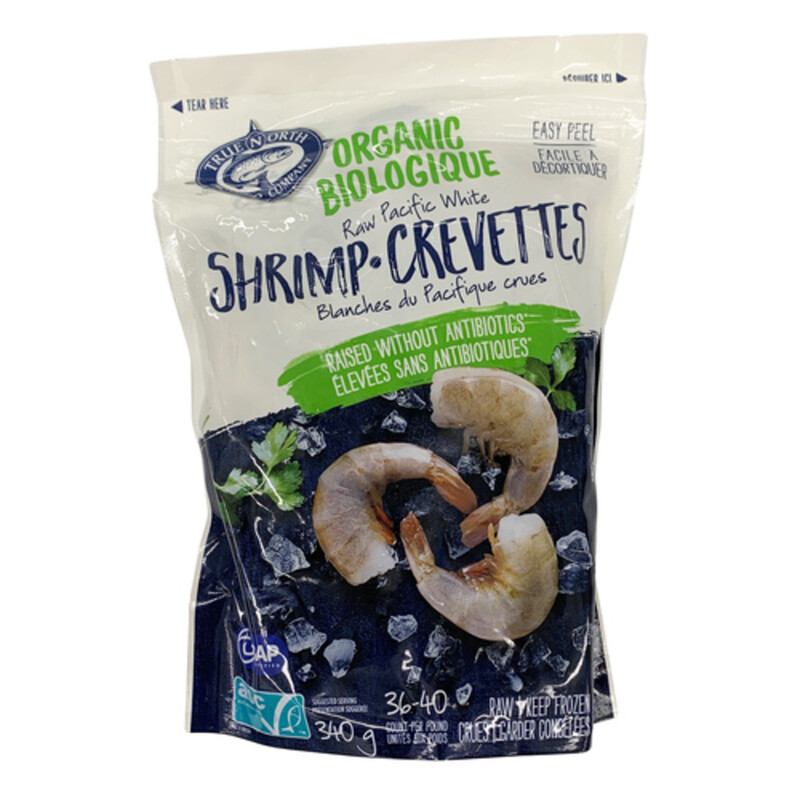 True North Seafood White Ez Pac Organic Shrimp 340 g - Voilà Online ...