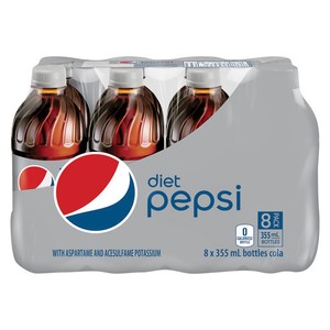 Pepsi Diet Pop 8 x 355 ml (bottles) - Voilà Online Groceries & Offers