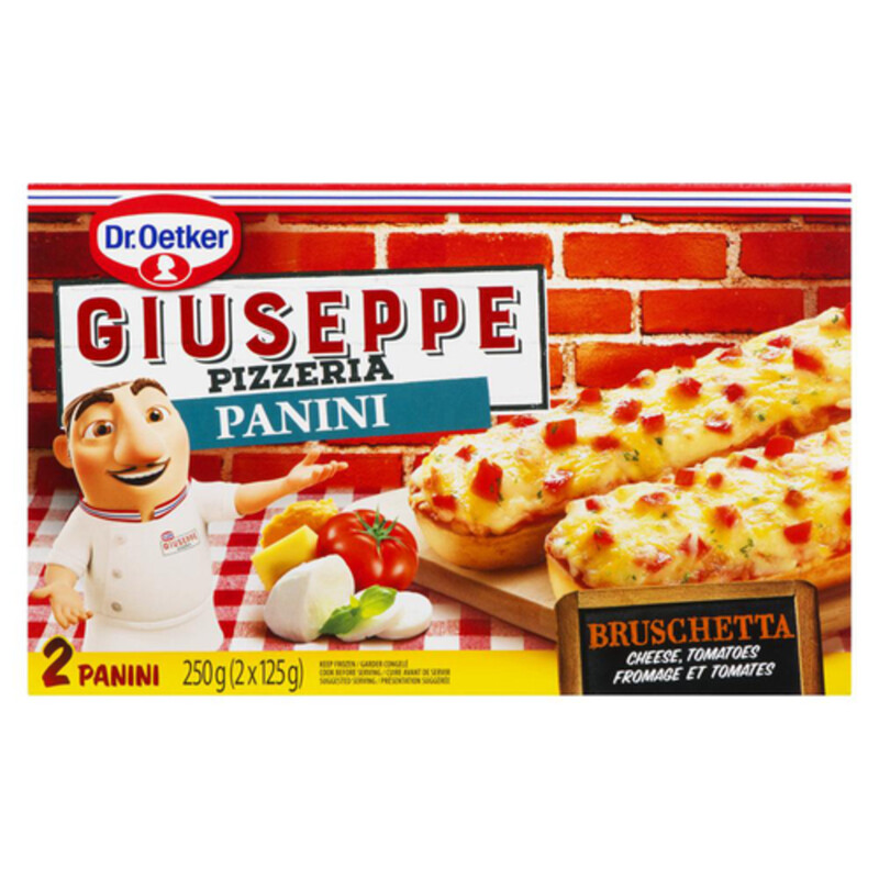 Dr. Oetker Giuseppe Pizzeria Frozen Pizza Panini Bruschetta 2 x 125 g ...