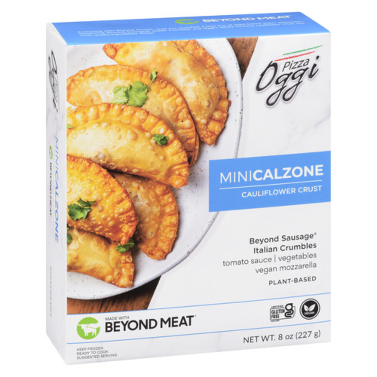 Oggi Plant-Based Mini Calzone Beyond Sausage Cauliflower Crust 227 g ...