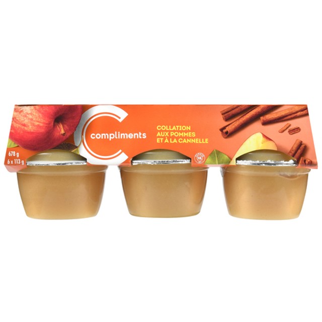 Compliments Snacks Cup Apple Cinnamon 6 x 113 g - Voilà Online ...
