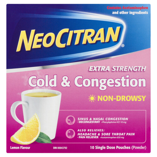 NeoCitran Cold & Sinus Extra Strength Powder 11 EA - Voilà Online ...