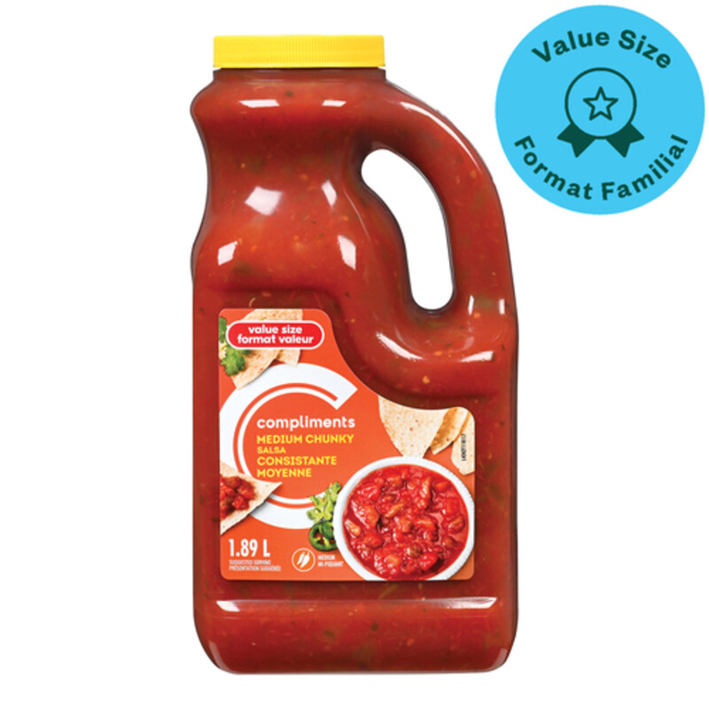 Compliments Salsa Medium Chunky Value Size 1.89 L - Voilà Online ...