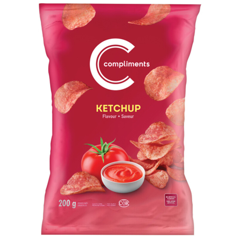 Compliments Potato Chips Ketchup 200 g - Voilà Online Groceries & Offers