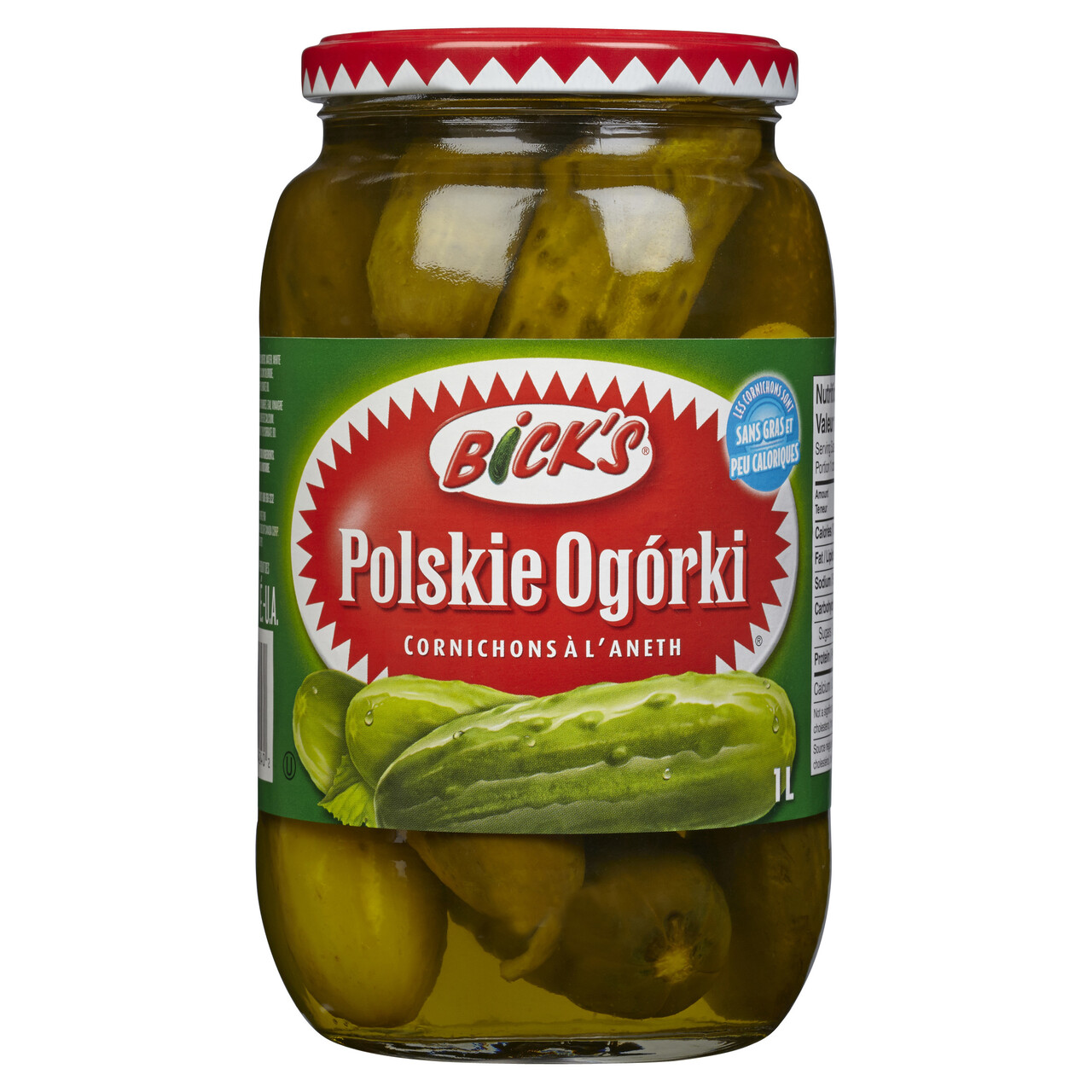 Bick's Pickles Polskie Ogorki 1 L - Voilà Online Groceries & Offers
