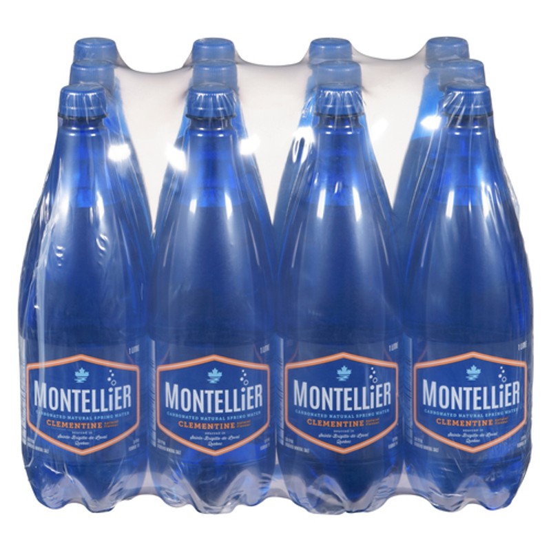 Montellier Carbonated Natural Spring Water Clementine 12 x 1 L - Voilà ...