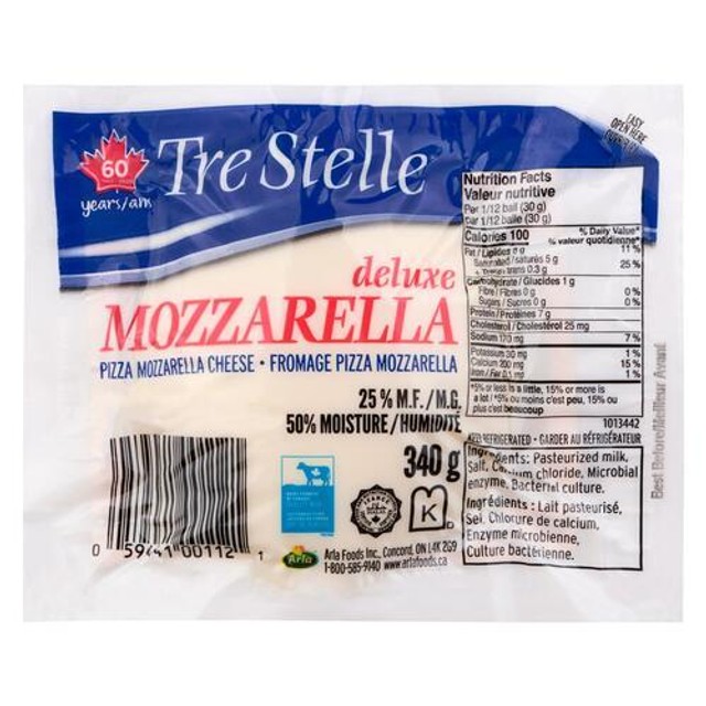 Tre Stelle Cheese Pizza Mozzarella Ball Deluxe 340 g - Voilà Online ...
