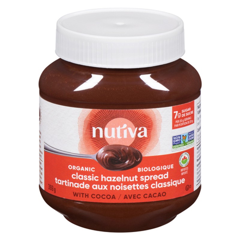 Nutiva Organic Spread Hazelnut Original 369 g - Voilà Online Groceries ...