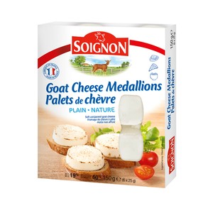Soignon Plain Medallions Goat Cheese 150 g - Voilà Online Groceries ...